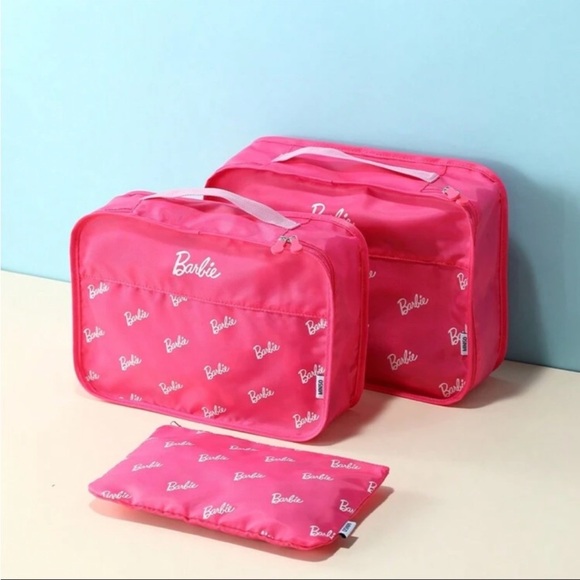 Barbie | Bags | Barbie Packing Cubes Barbie Travel Bag Barbie Bags ...